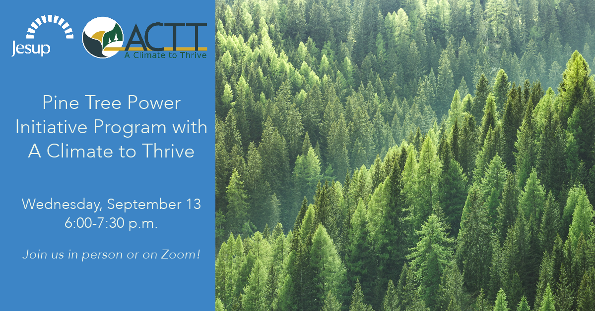 Pine Tree Power initiative program with A Climate to Thrive — Jesup ...