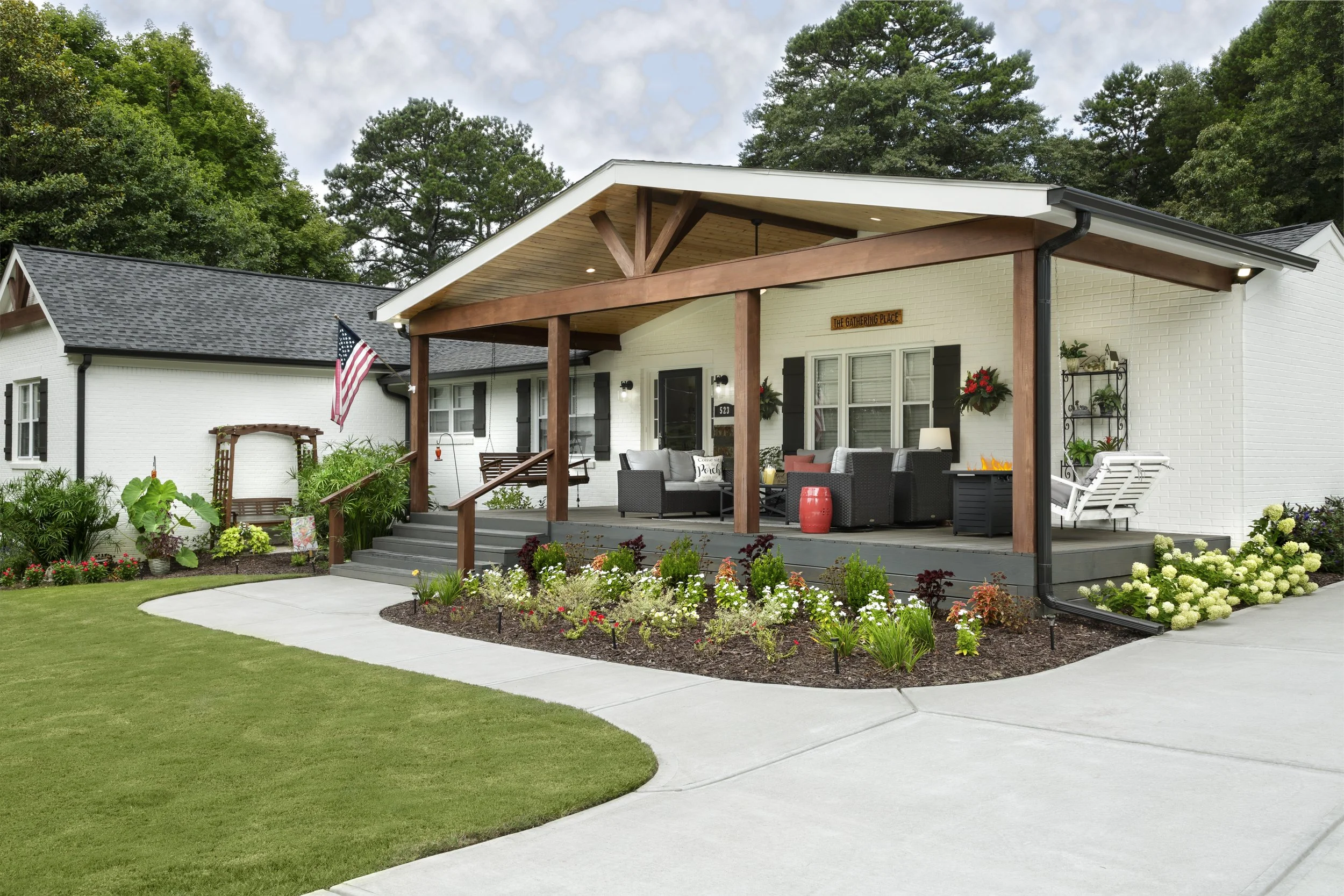 Lawrenceville Front Porch & Addition — Renee Jones Interiors