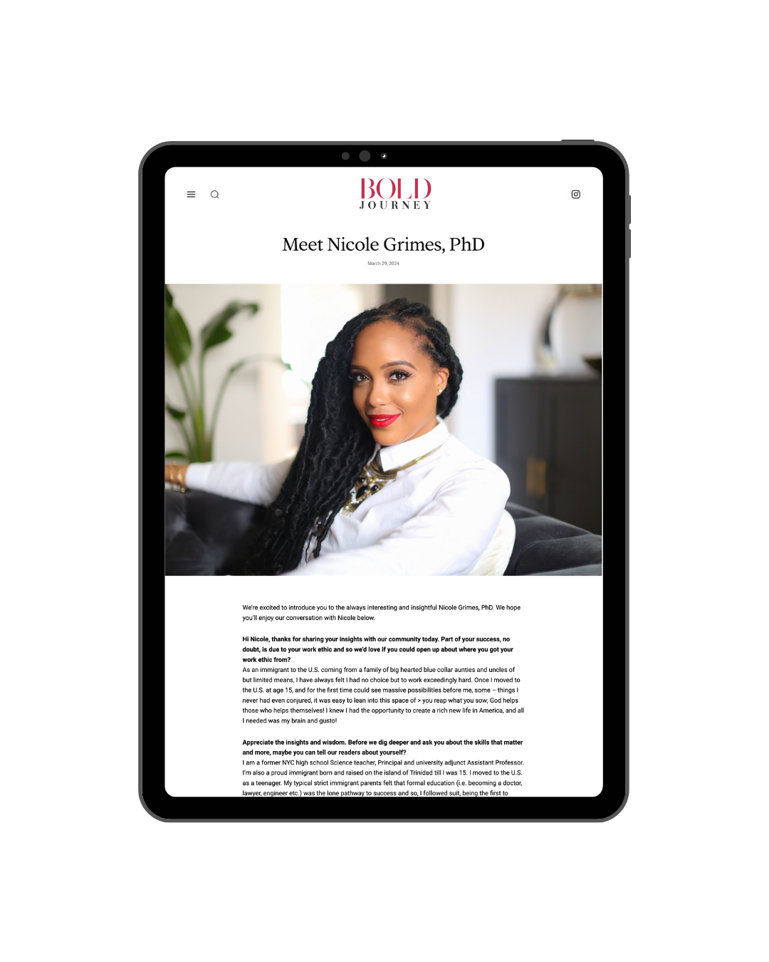 PRESS/MEDIA — Dr. Nicole K. Grimes