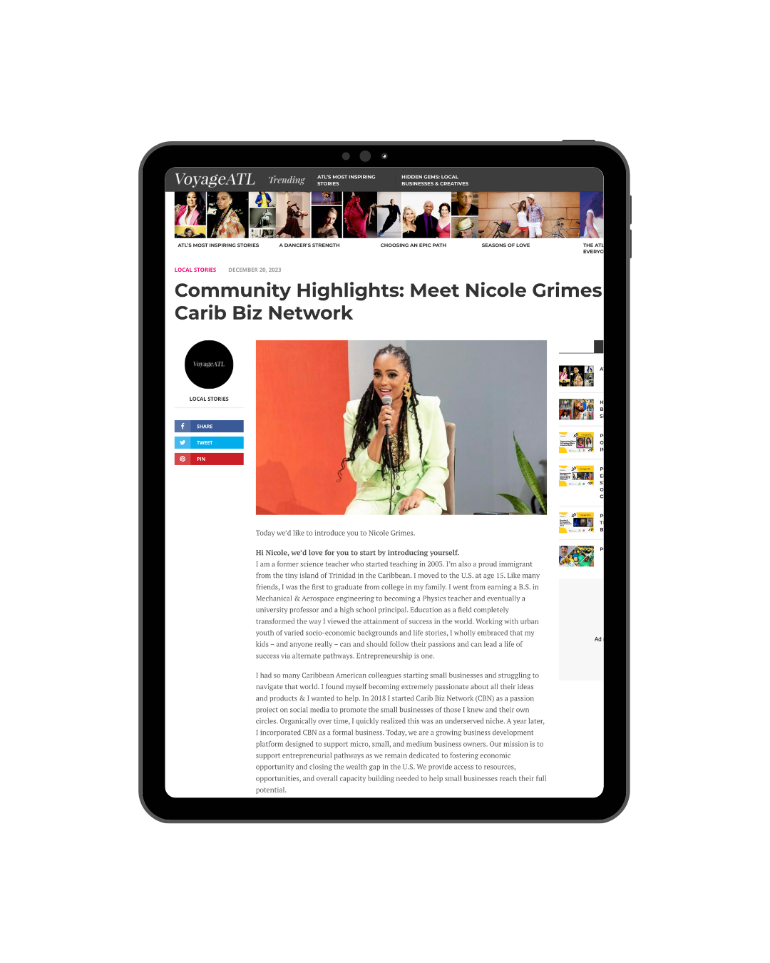 PRESS/MEDIA — Dr. Nicole K. Grimes