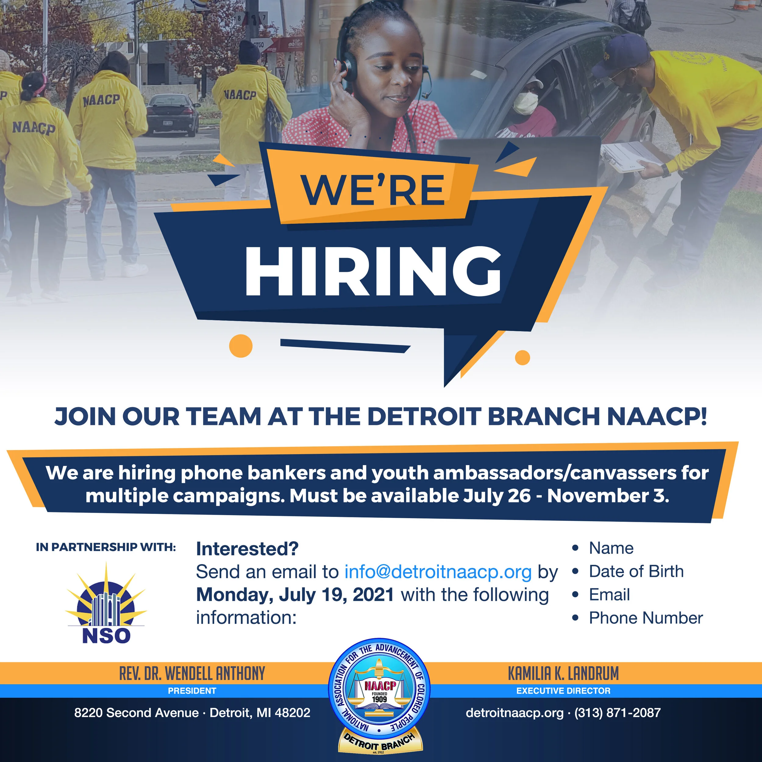 WE’RE HIRING — NAACP Detroit Branch