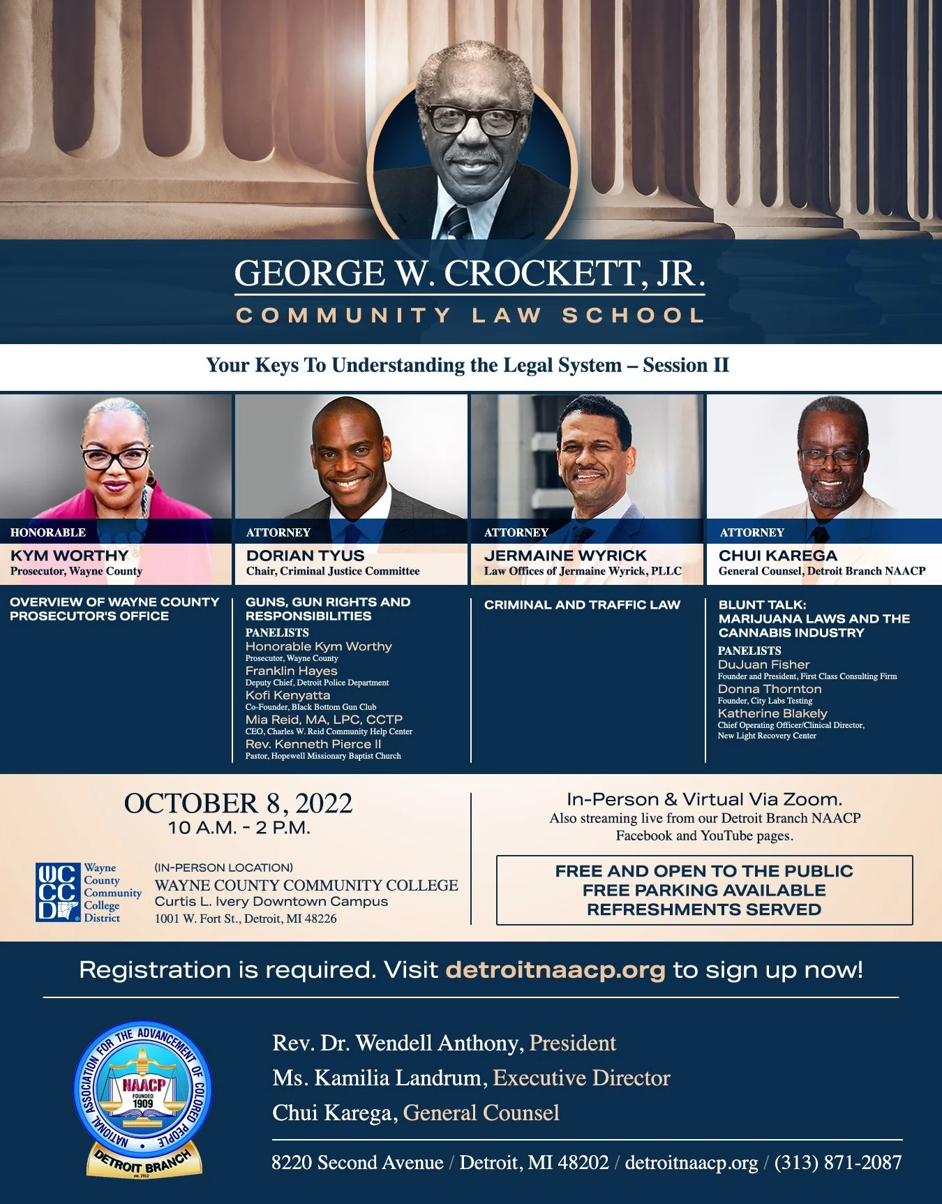 GEORGE W. CROCKETT COMMUNITY LAW SCHOOL SESSION II — NAACP Detroit Branch