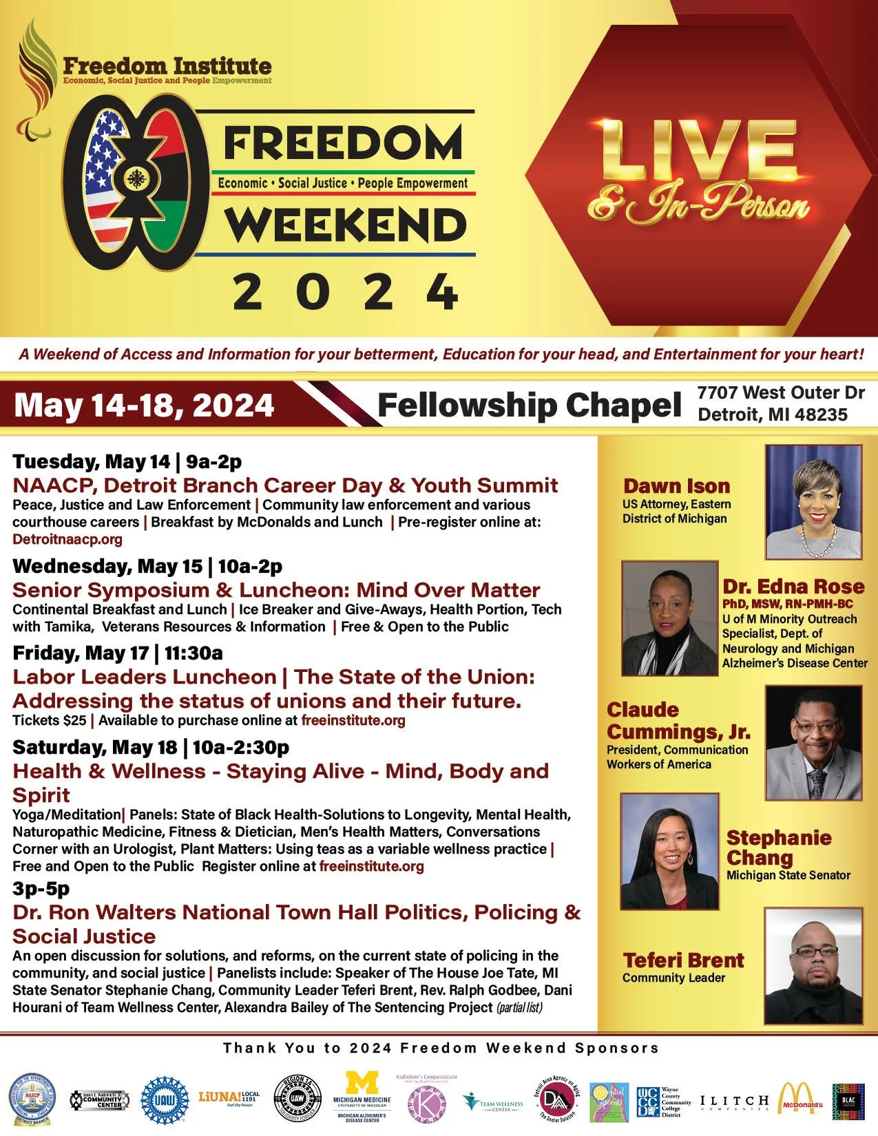 FREEDOM WEEKEND 2024 — NAACP Detroit Branch