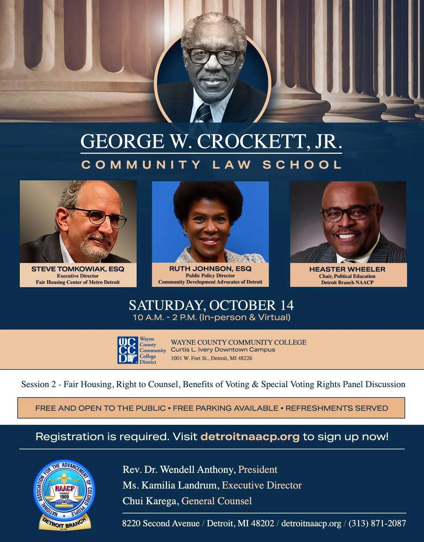 2023 GEORGE W. CROCKETT, JR. COMMUNITY LAW SCHOOL – SESSION 2 — NAACP ...