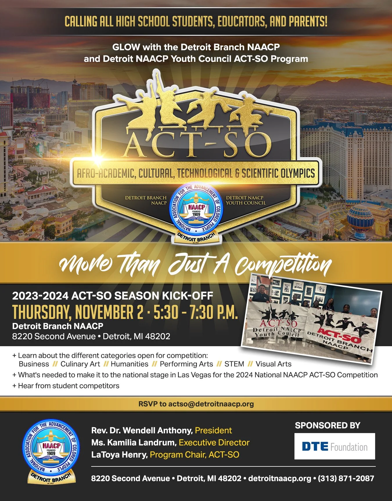 2023-2024 ACT-SO SEASON KICK-OFF — NAACP Detroit Branch