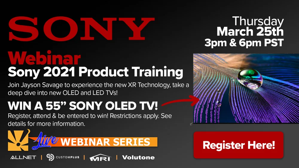 Sony 2021 Product Training - 6PM — ADI | Snap One Store Events | In ...