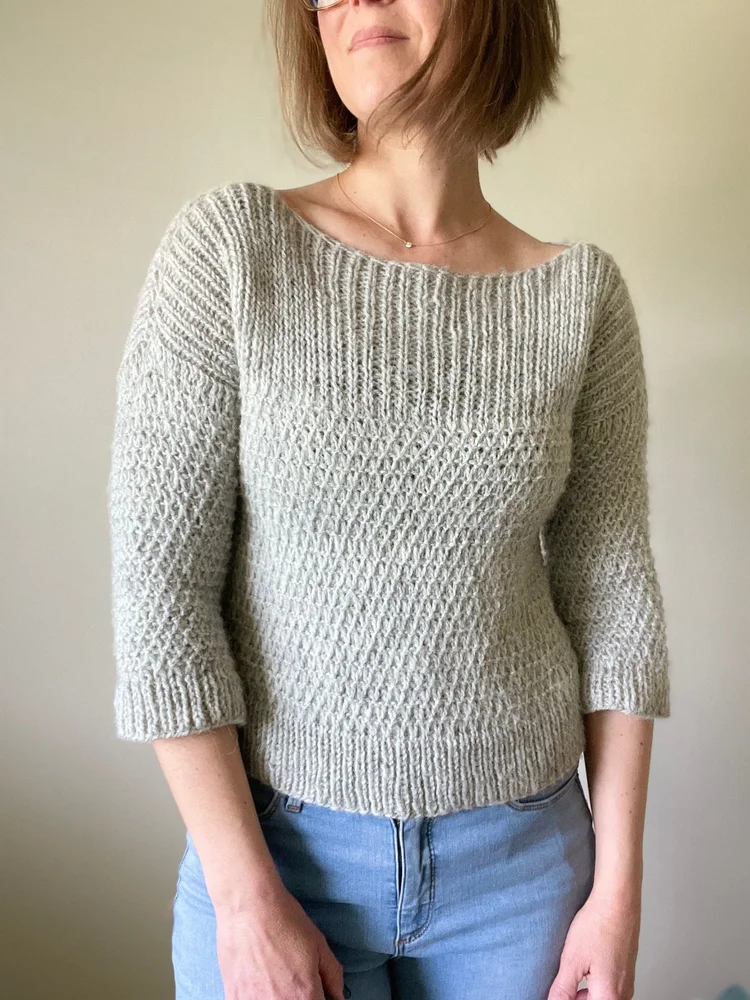 Laura's Learning To Knit Sweater — Knit Sisu