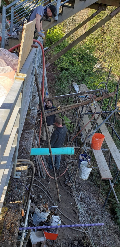 West Hills Retaining Wall — Strata Design LLC