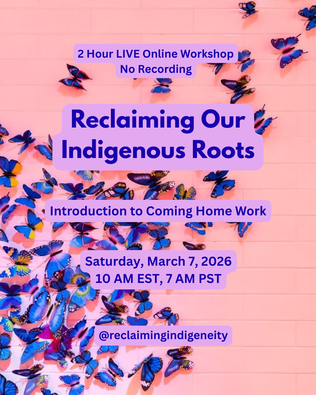 Reclaiming Our Roots — Reclaiming Indigeneity
