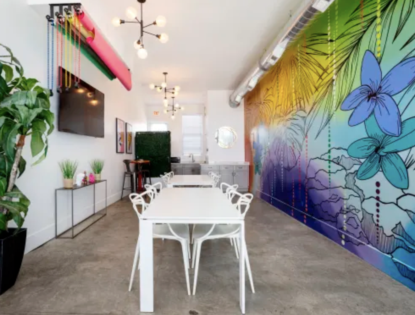 This Irving Park Flex Space is Clean Colorful and Equipped with Tech ...