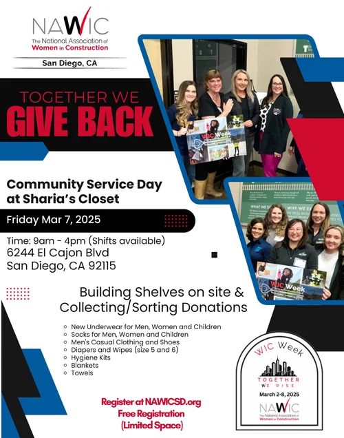 Women in Construction (WIC) Week - Community Service Day — NAWIC San Diego
