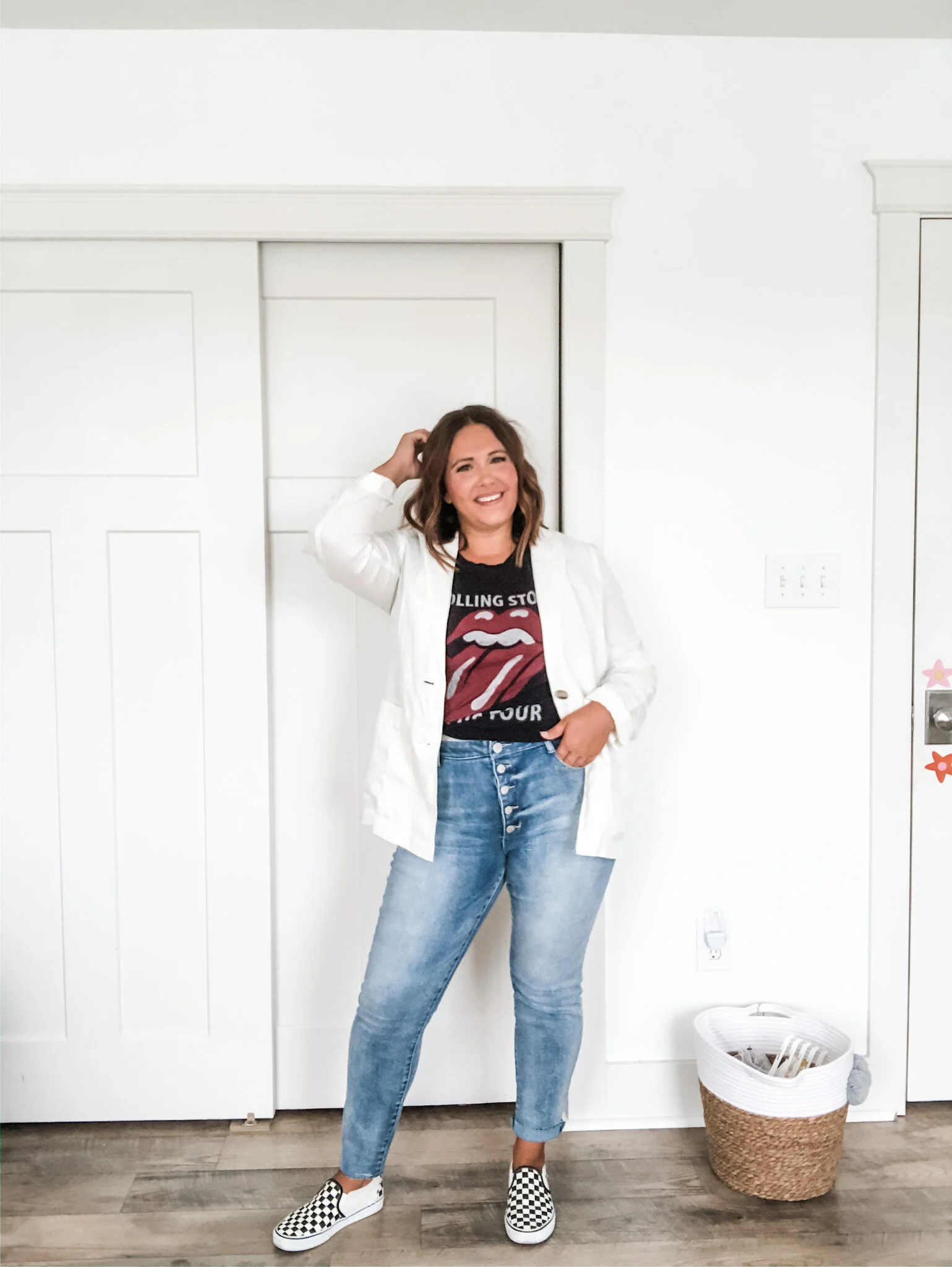Cream Linen Blazer Styled Three Ways — Mommy In Heels