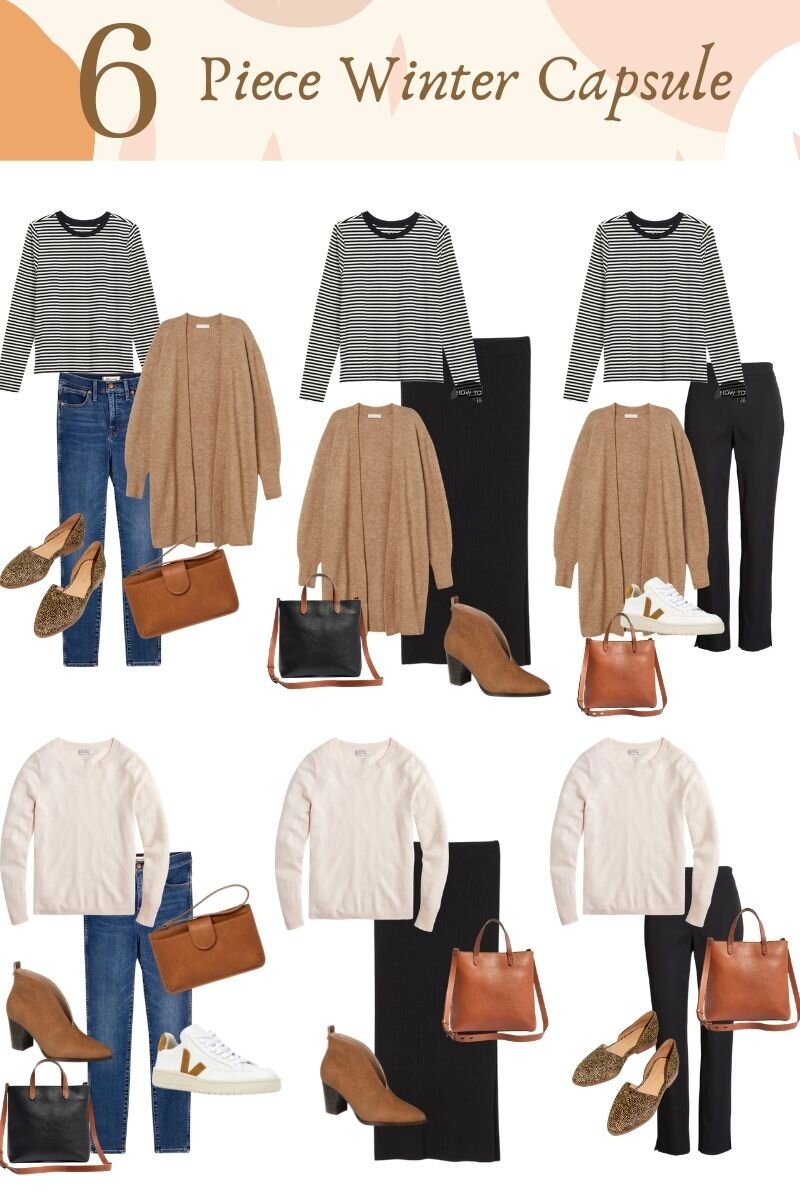 Winter Capsule: How to Create Multiple Outfits with 6 Closet Staples ...