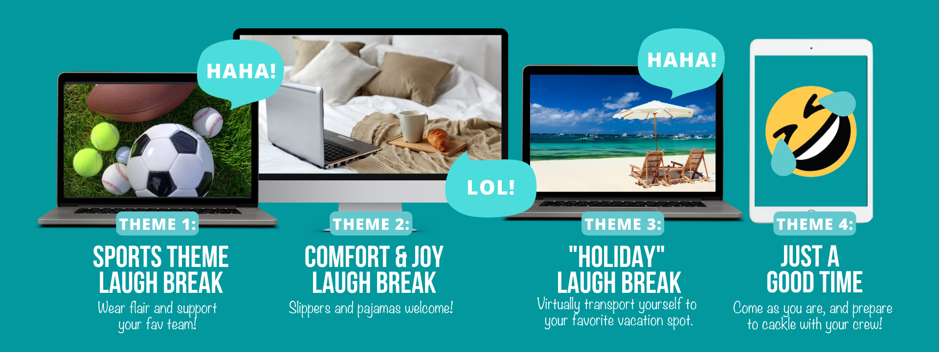 Laugh Break | Team Building Workshops and Events | Improve it!