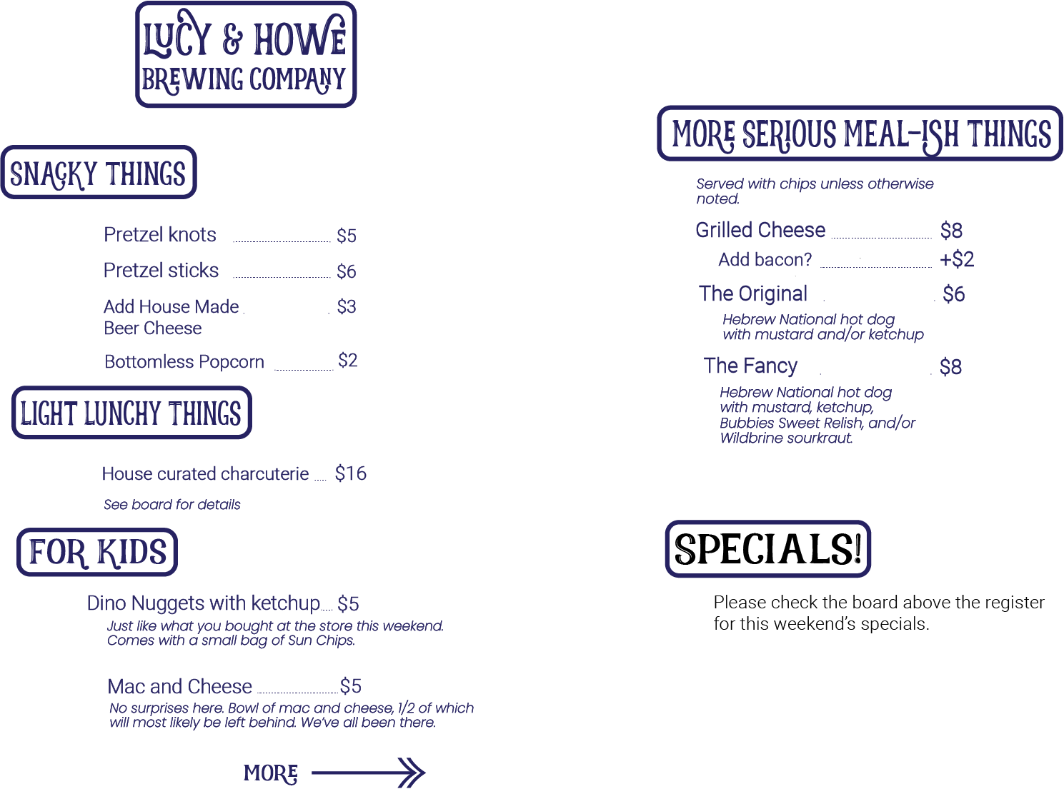 Eat — Lucy & Howe Brewing