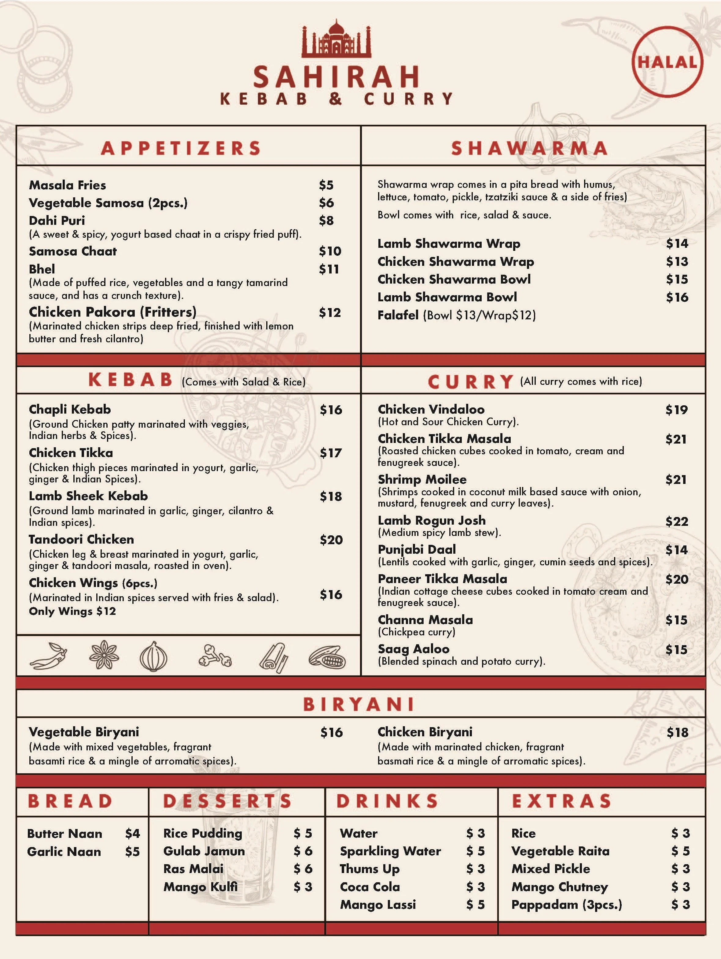 Sahirah Kebab & Curry — Politan Row at Colony Square