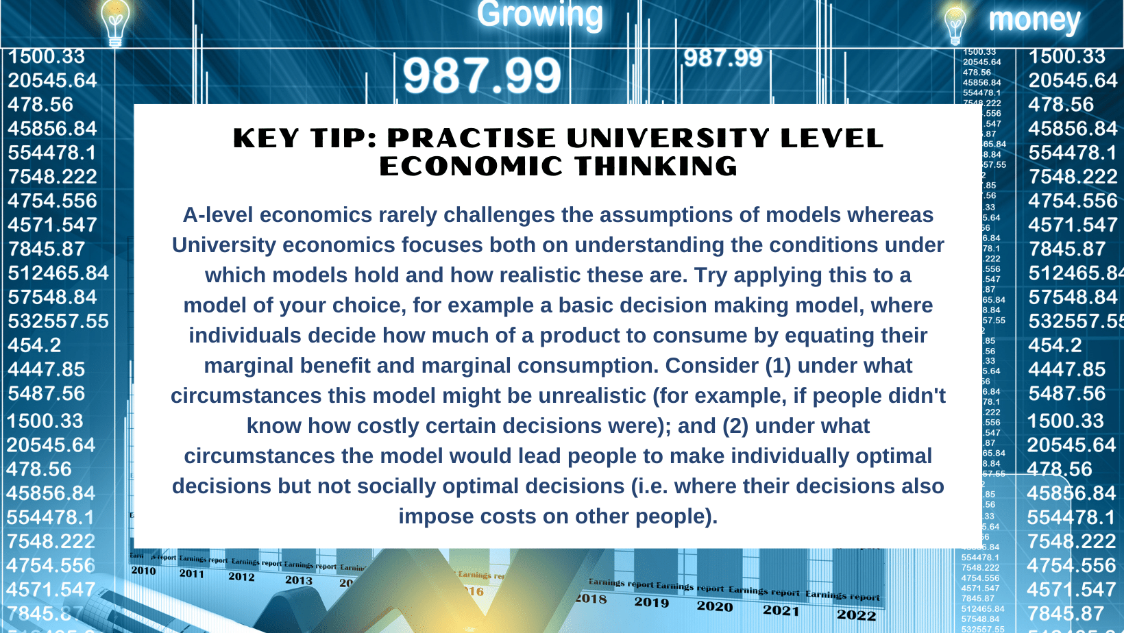 Applying For Economics and Management - U2 Tuition — U2 Tuition