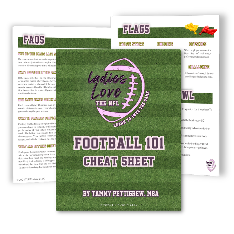 Ladies Love The NFL: Football 101 Cheat Sheet — The Cannabis Cutie