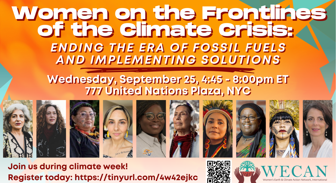 Women on the Frontlines of the Climate Crisis: Ending the Era of Fossil ...