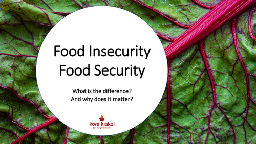 What is food security? — Kore Hiakai Zero Hunger Collective