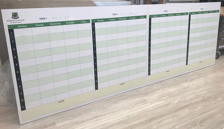 Custom Yearly Calendar Whiteboard — Branded Whiteboards - Whiteboards ...