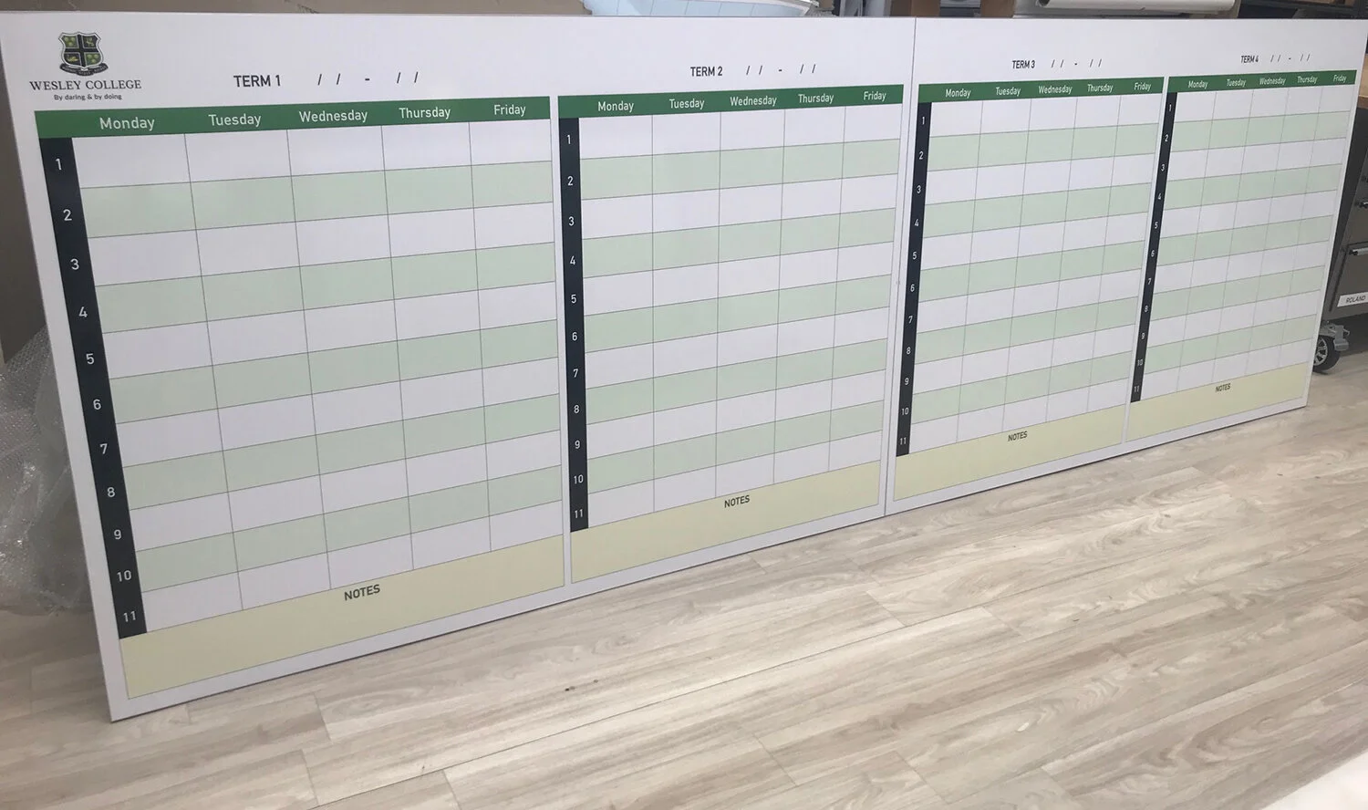 School College and University planning whiteboards. Custom Made ...