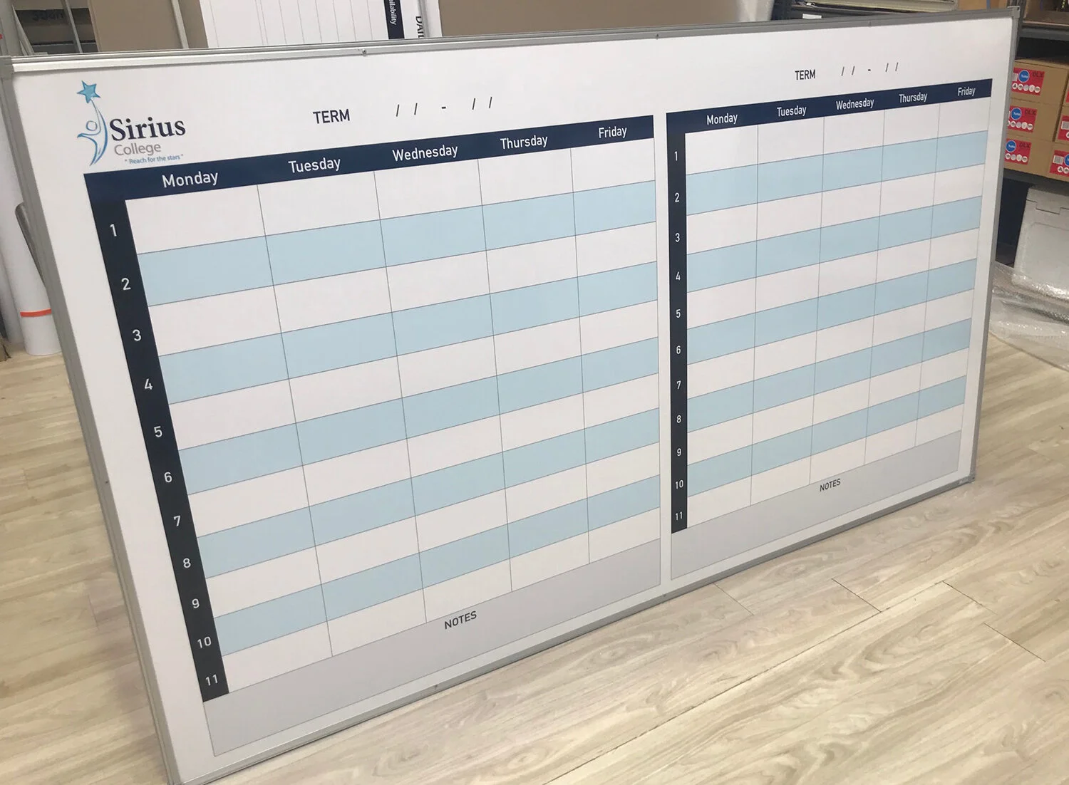 Custom Yearly Calendar Whiteboard — Branded Whiteboards - Whiteboards ...