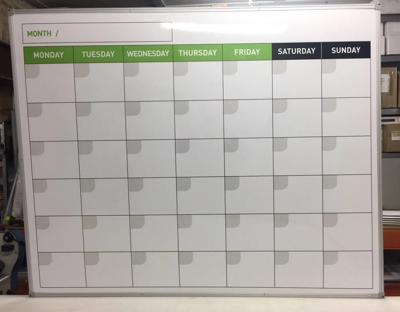 Custom Yearly Calendar Whiteboard — Branded Whiteboards - Whiteboards ...