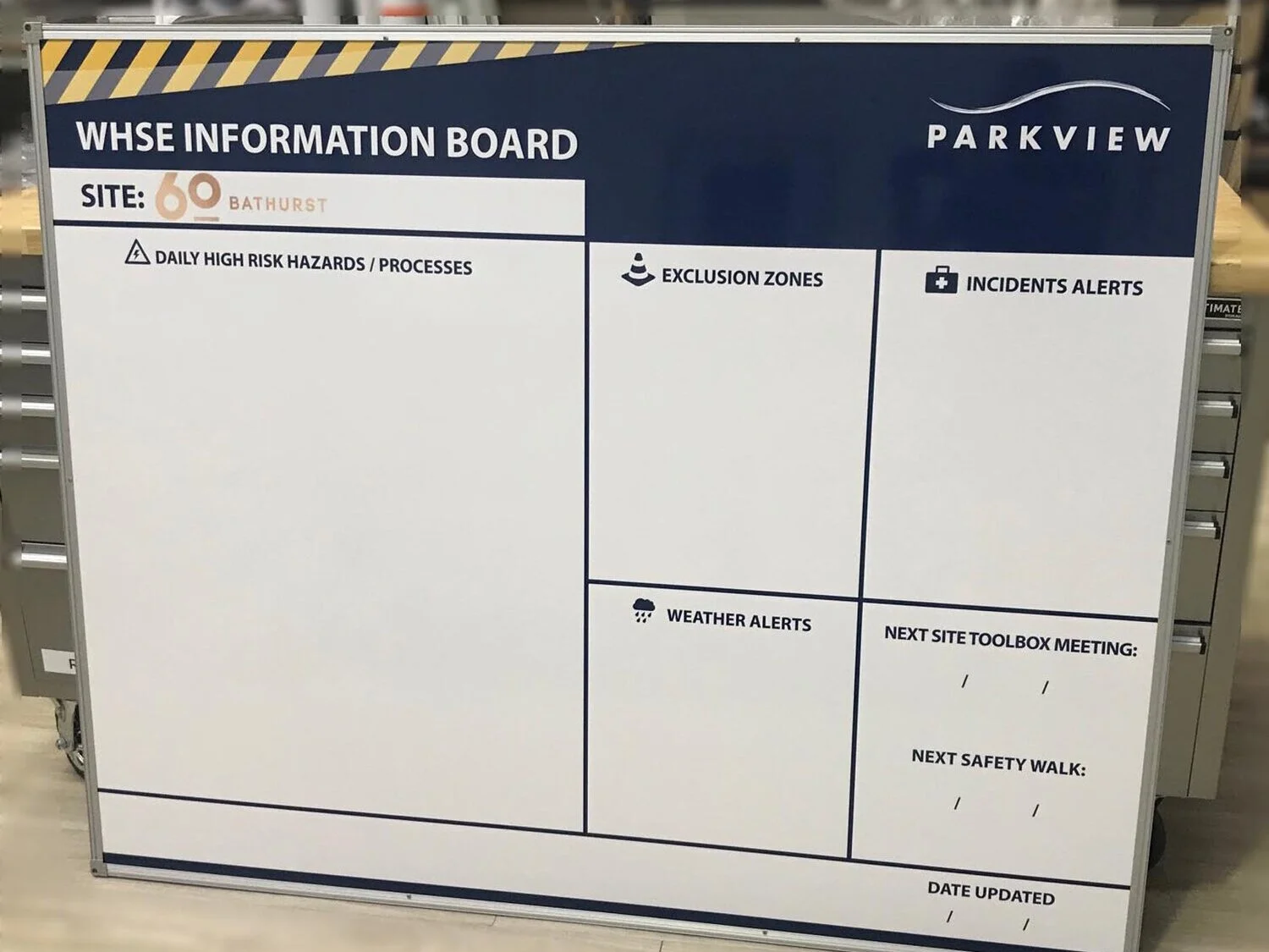 Safe Work Whiteboards — Branded Whiteboards - Whiteboards Your Way