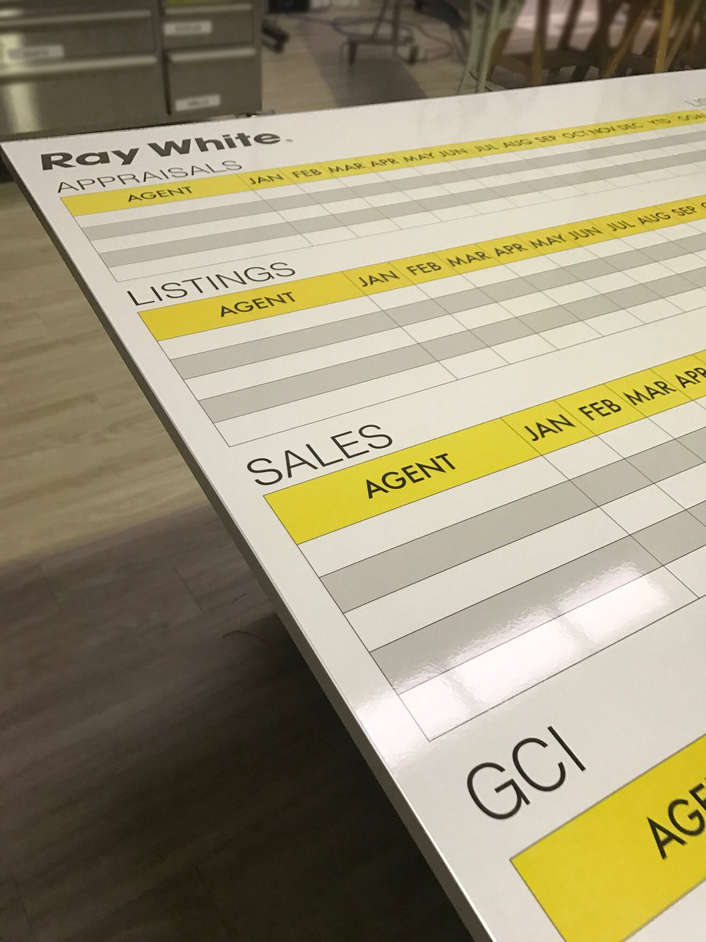 Freestanding Magnetic Leaderboard — Branded Whiteboards - Whiteboards ...