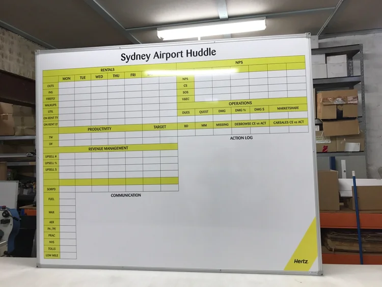 Freestanding Magnetic Leaderboard — Branded Whiteboards - Whiteboards ...
