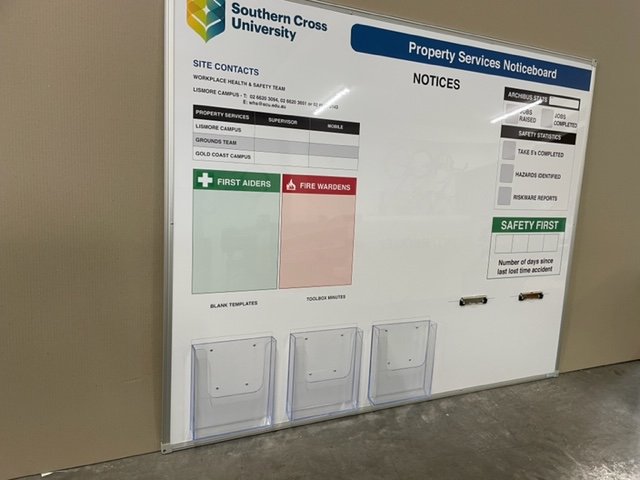Custom Site Safety and PreStart Notice boards. Include Site Plans or ...