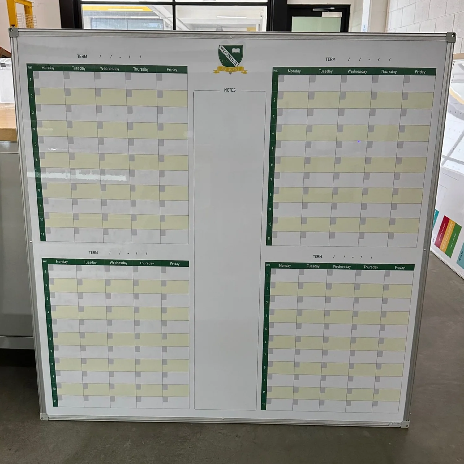Custom Yearly Calendar Whiteboard — Branded Whiteboards - Whiteboards ...