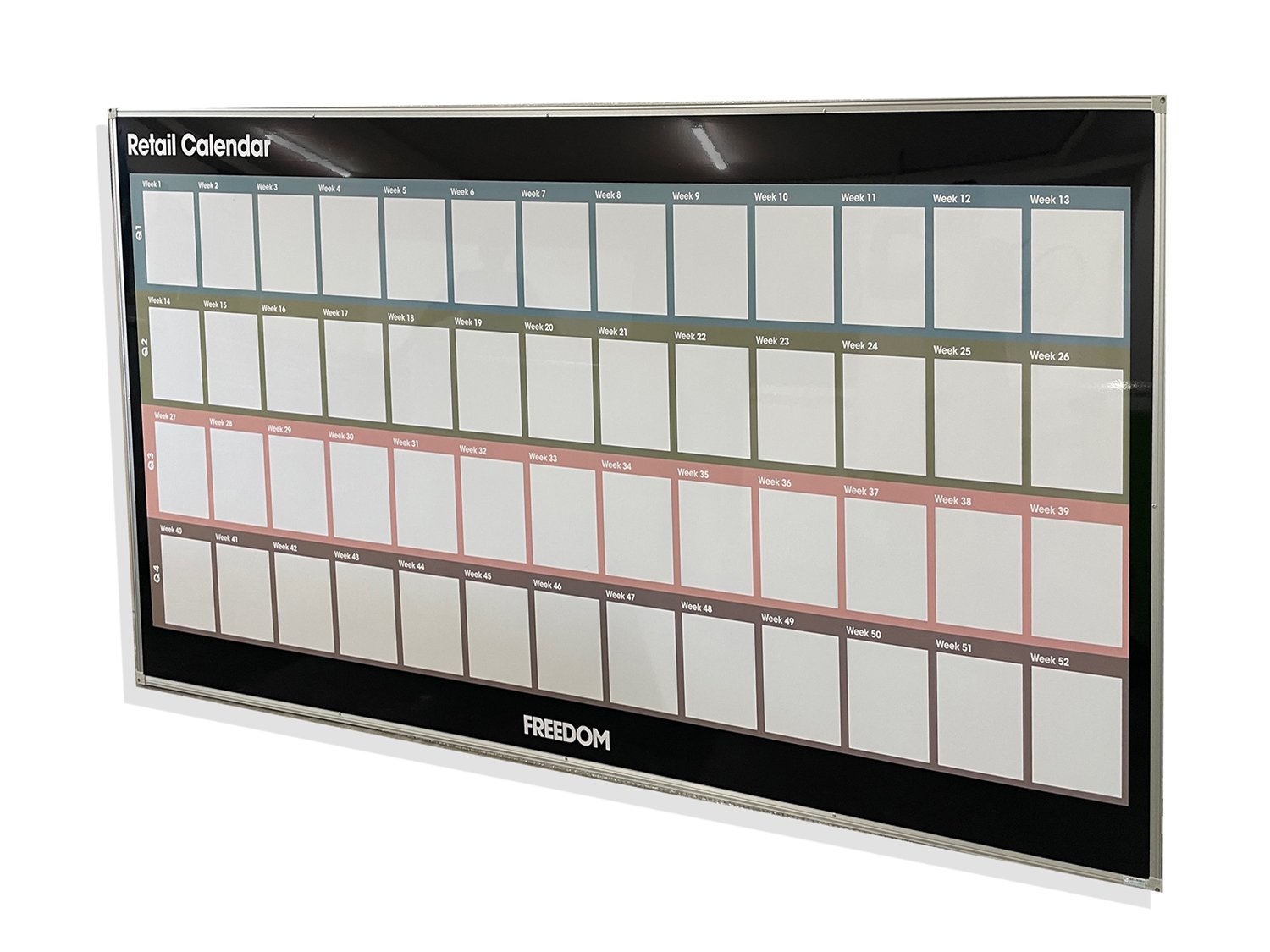 Year Calendar and Month planner Whiteboards — Branded Whiteboards ...