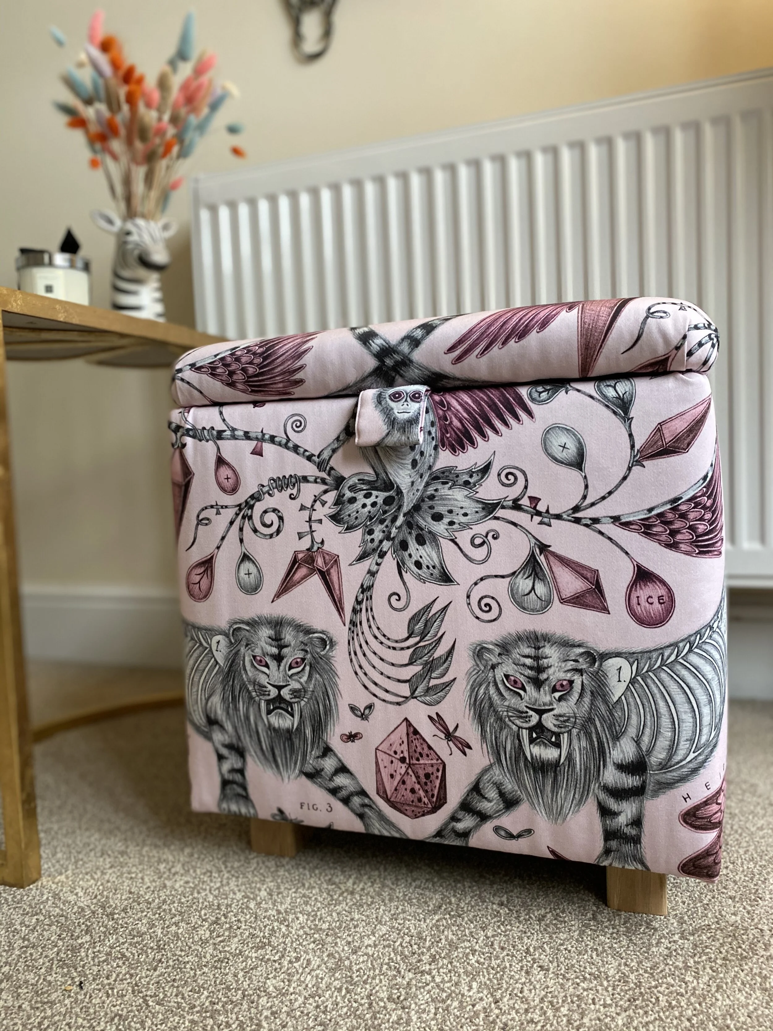 Dressing Table Pouffe in Emma J Shipley — Sparrow & Plumb Furniture ...