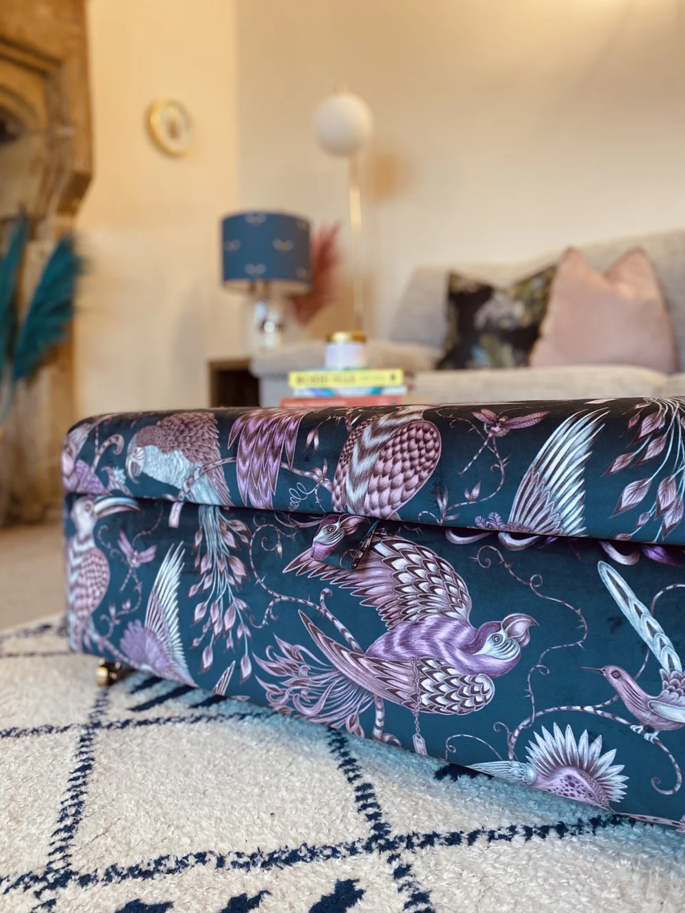 Coffee Table Footstool with Storage in Linwood Maypole — Sparrow ...