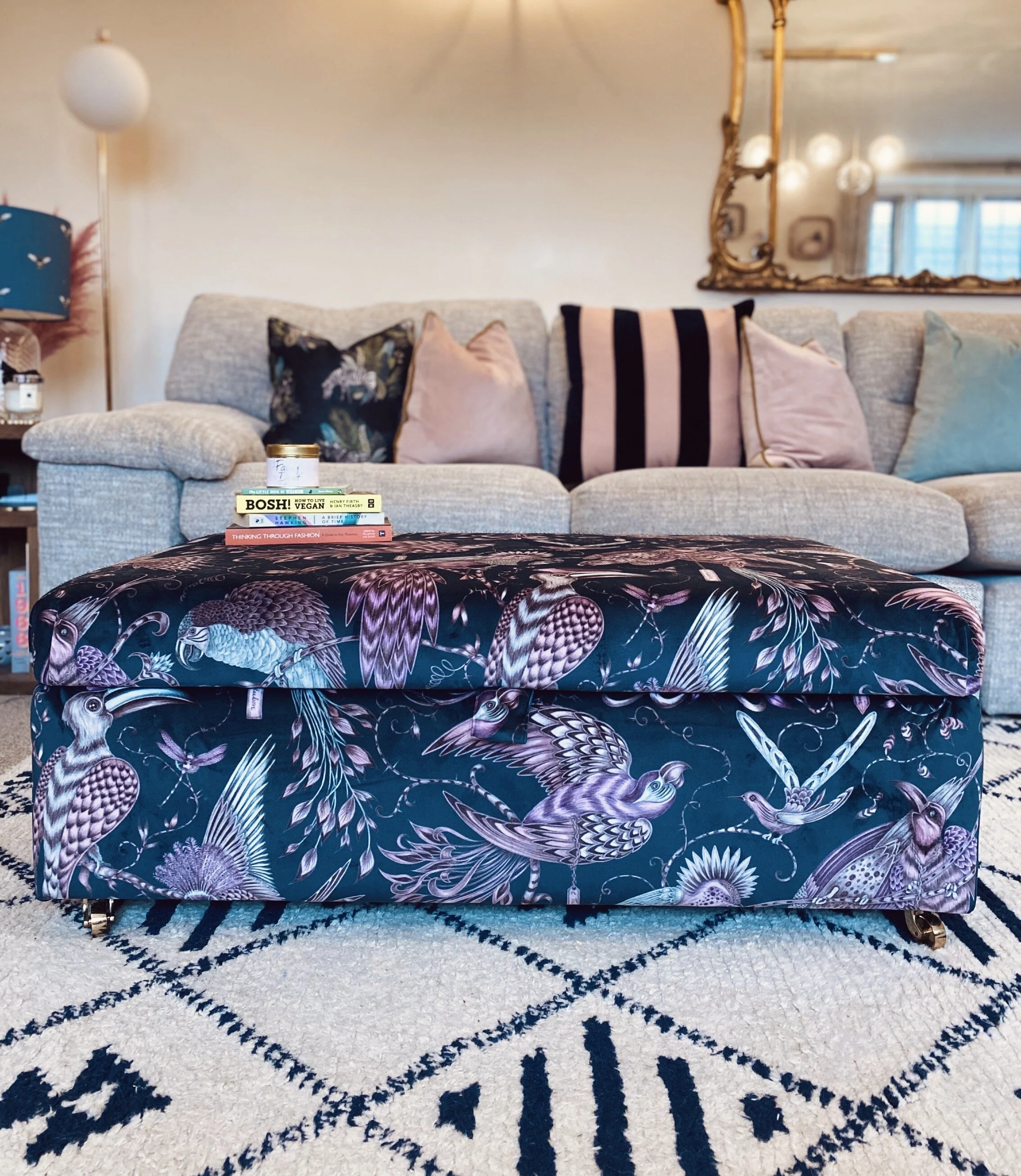 Coffee Table Footstool with Storage in Linwood Maypole — Sparrow ...