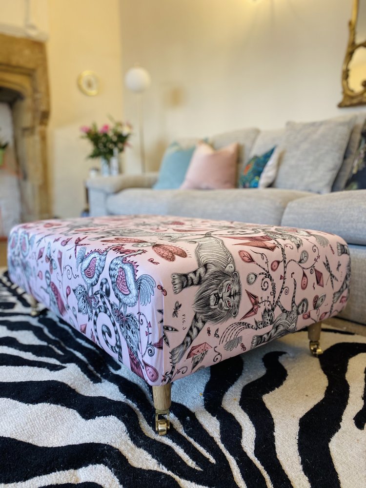 Coffee Table Footstool with Storage in Emma J Shipley Amazon — Sparrow ...