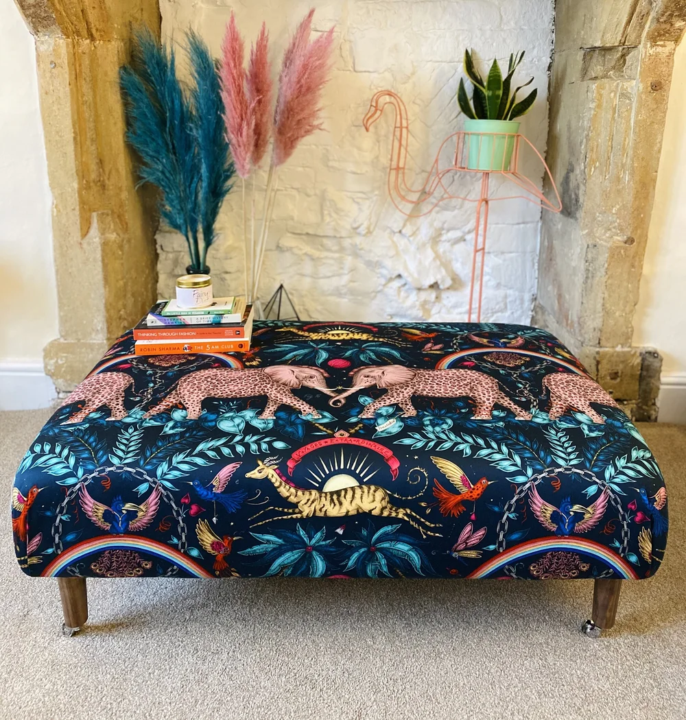 Coffee Table Footstool with Storage in Emma J Shipley Amazon — Sparrow ...