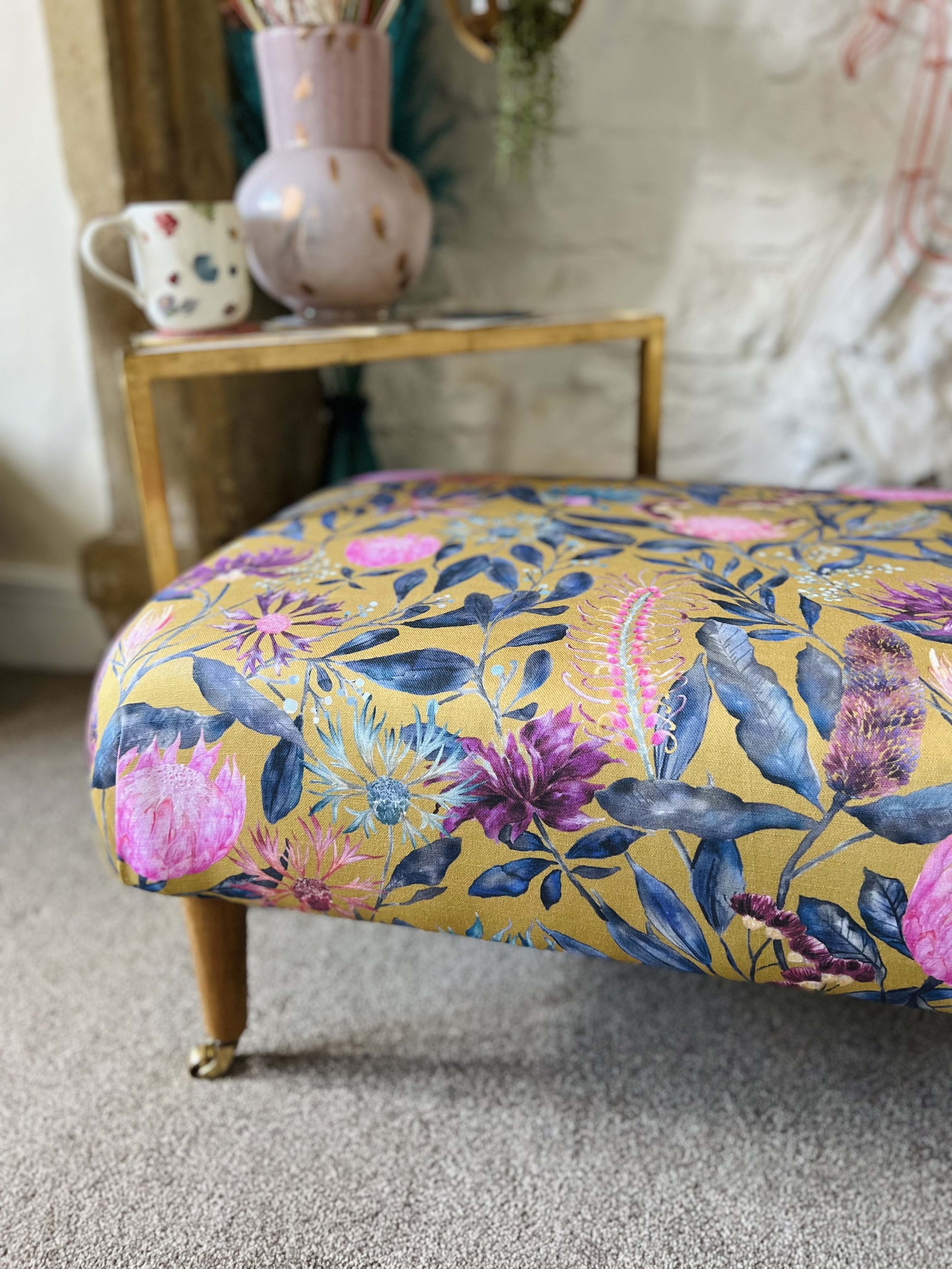 Dressing Table Pouffe in Emma J Shipley — Sparrow & Plumb Furniture ...