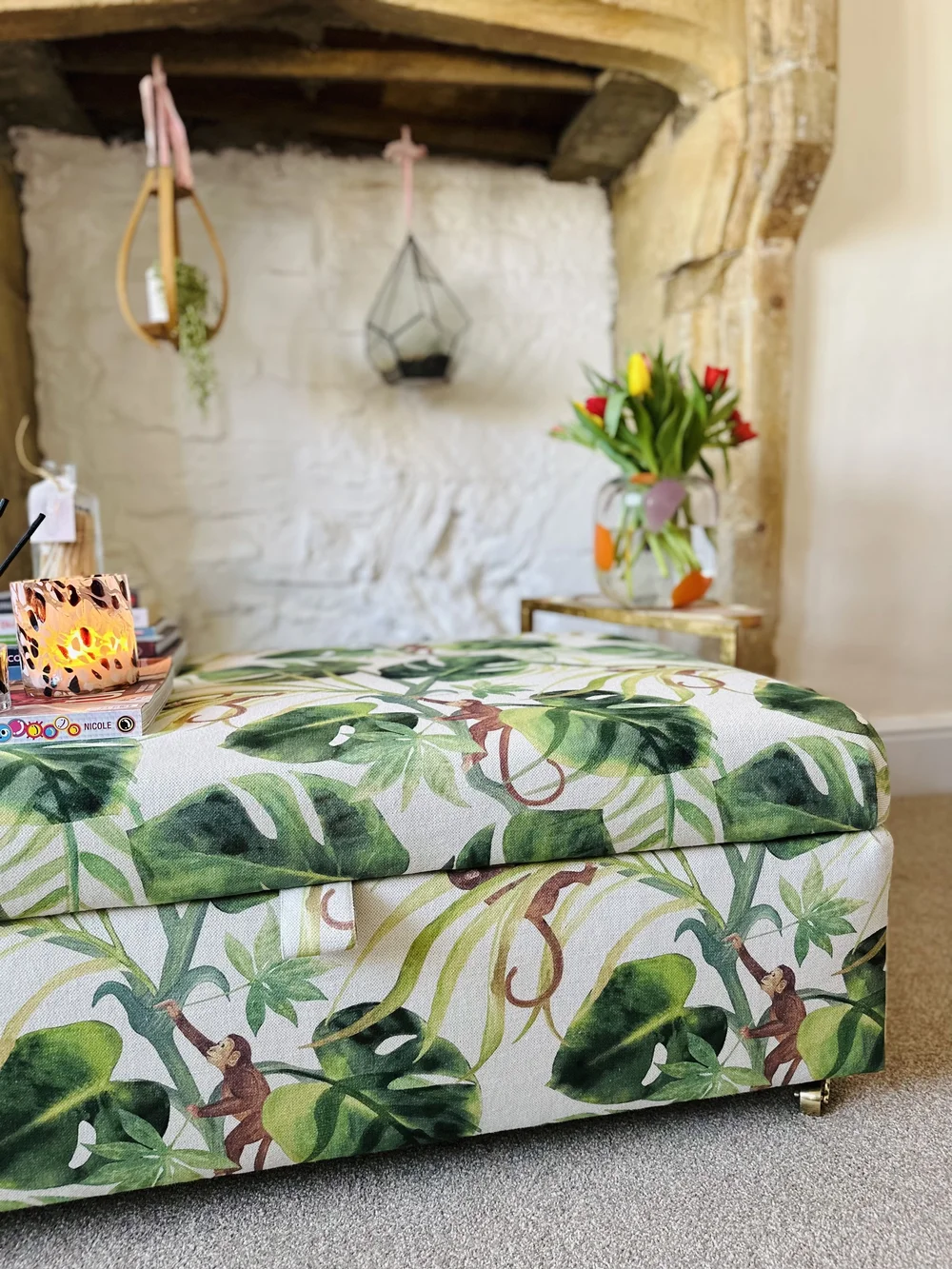 Coffee Table Footstool with Storage in Linwood Maypole — Sparrow ...