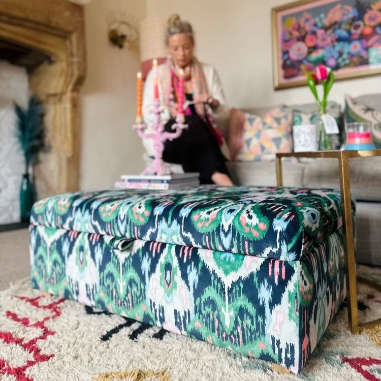 Coffee Table Footstool with Storage in Emma J Shipley Amazon — Sparrow ...