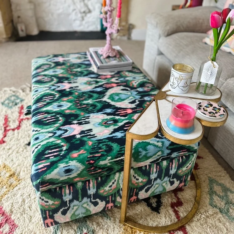 Coffee Table Footstool with Storage in Emma J Shipley Amazon — Sparrow ...