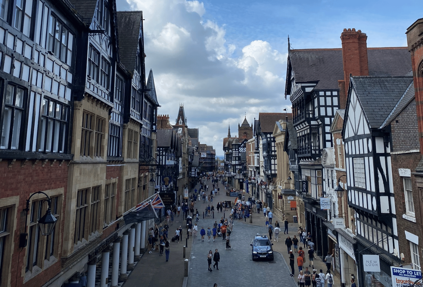 Map Of Chester Wales With Towns Chester Tourist Map Of Chester