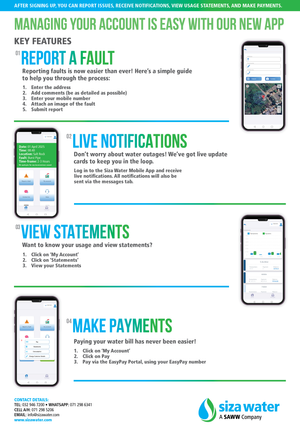 Mobile App — Siza Water