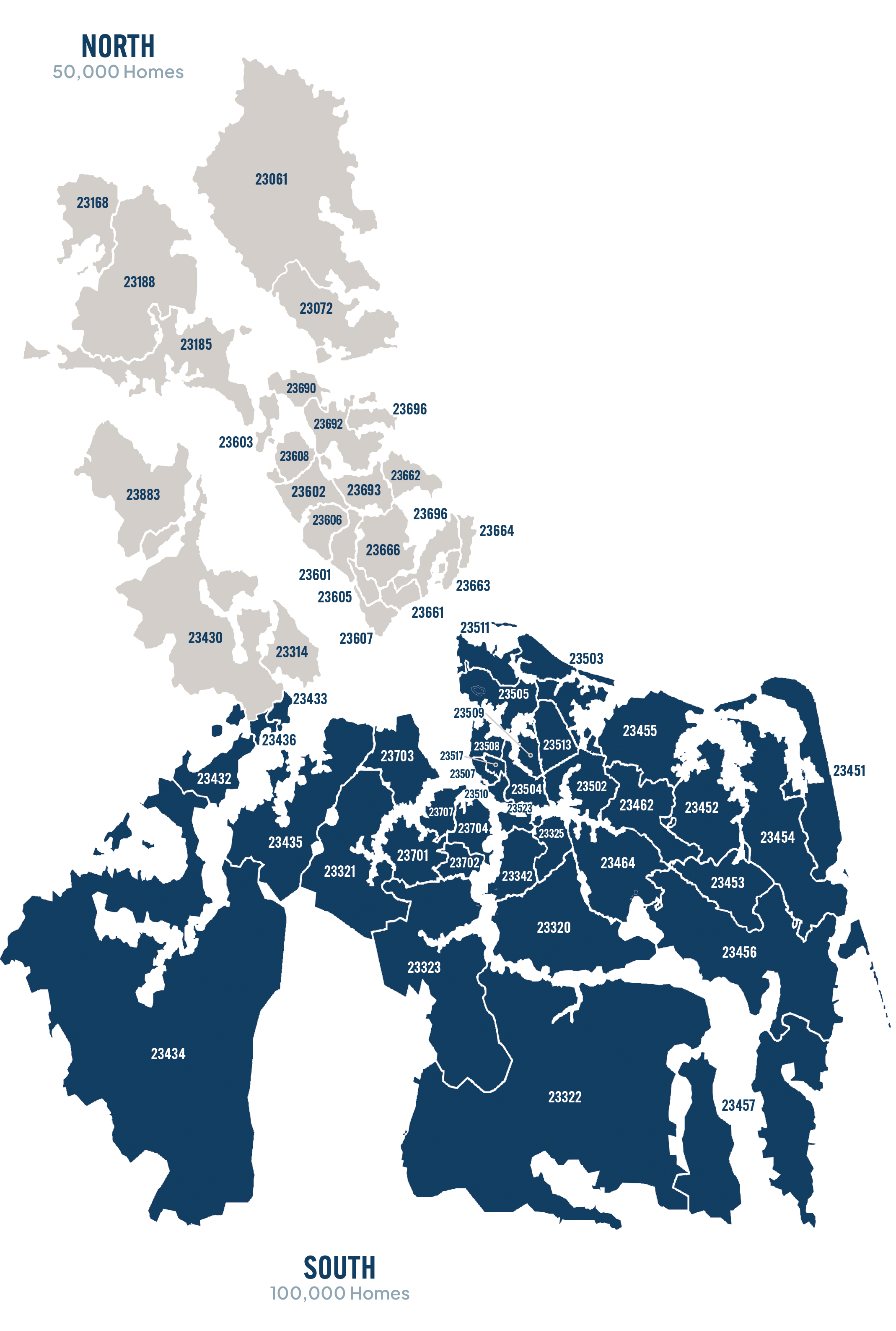 Hampton Roads Distribution Map — TheHomeMag
