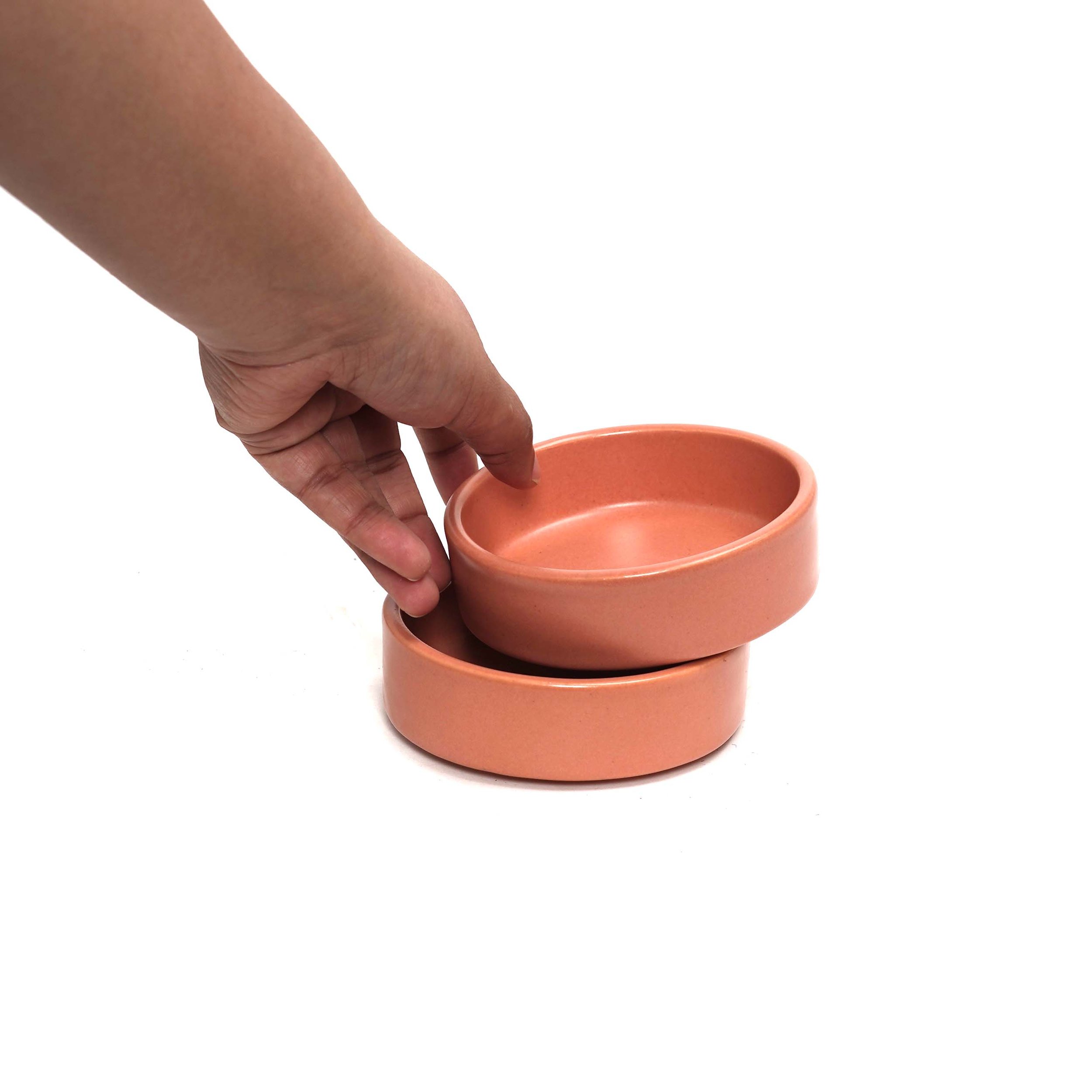 Stack Bowl Medium- Coral set of 2 — AKFD Studio