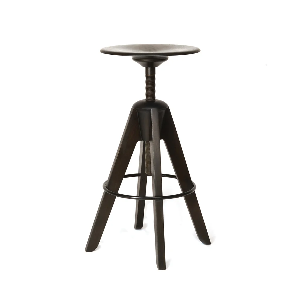 OKA Rattan Swivel Bar Stool | Buy Stools Online | Home Furniture ...