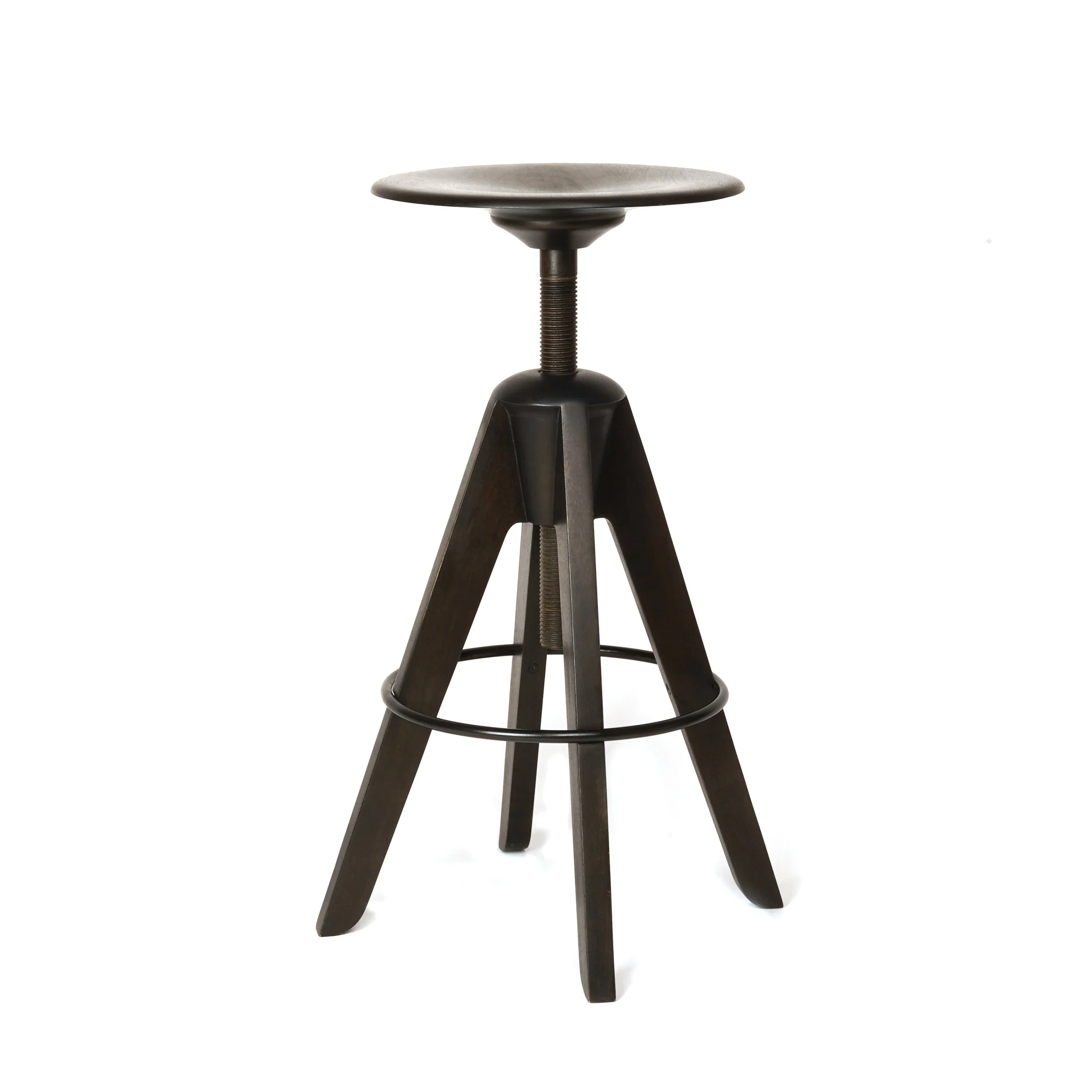 OKA Rattan Swivel Bar Stool | Buy Stools Online | Home Furniture ...