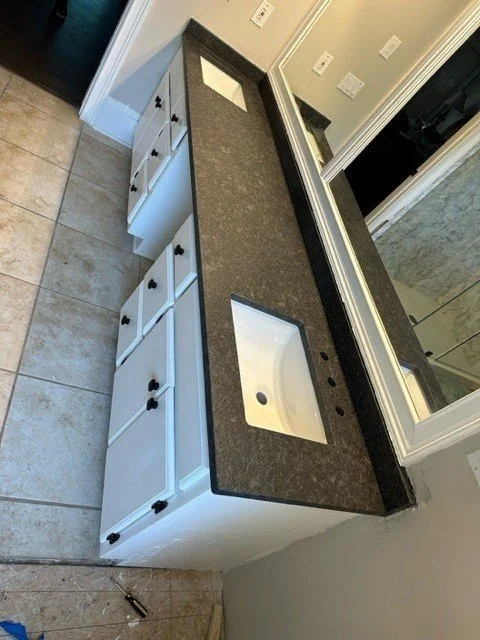 Graphite Leathered Granite — Surface Providers